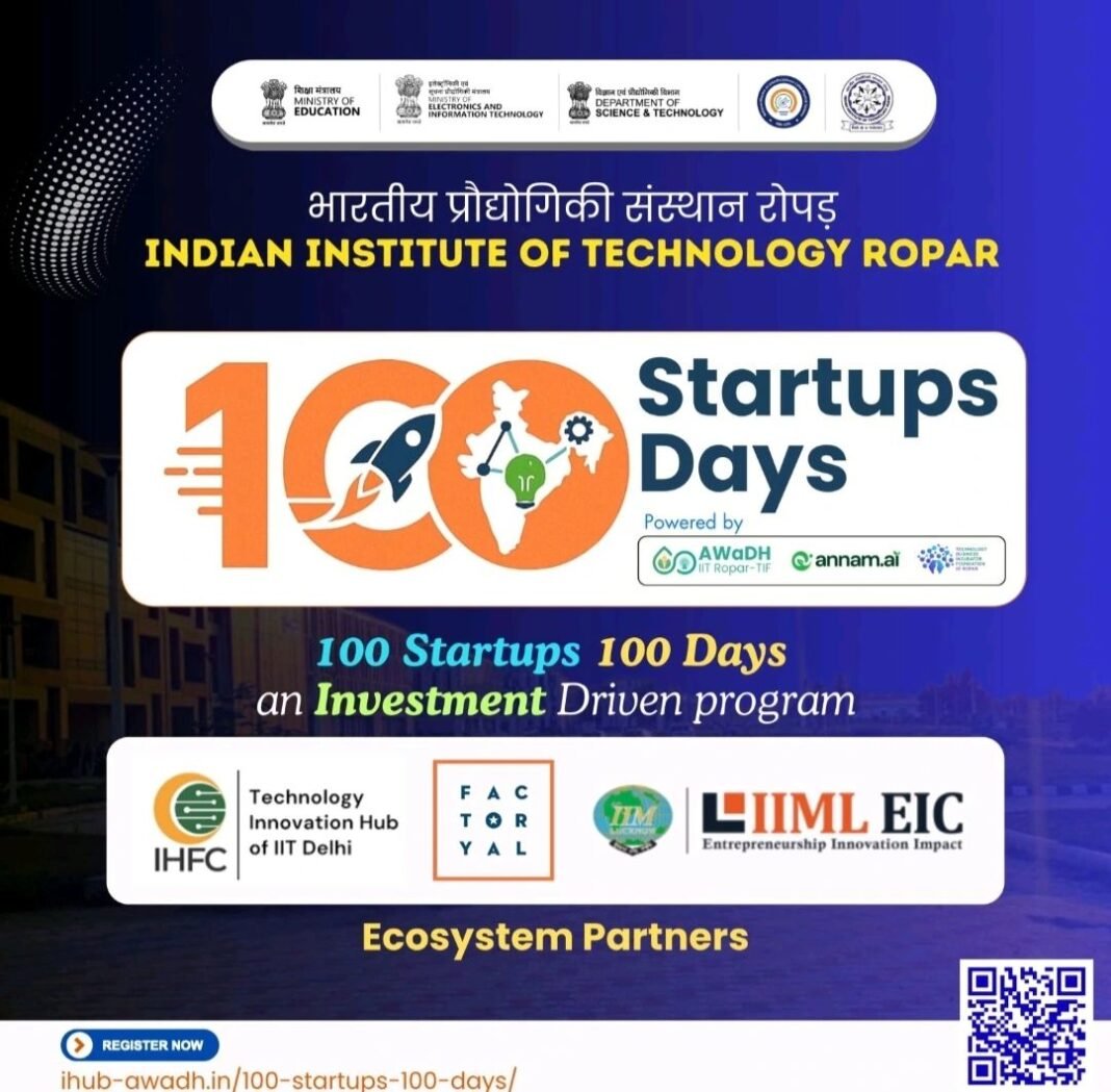 100 Startups, 100 Days: India’s Boldest Innovation Sprint Begins